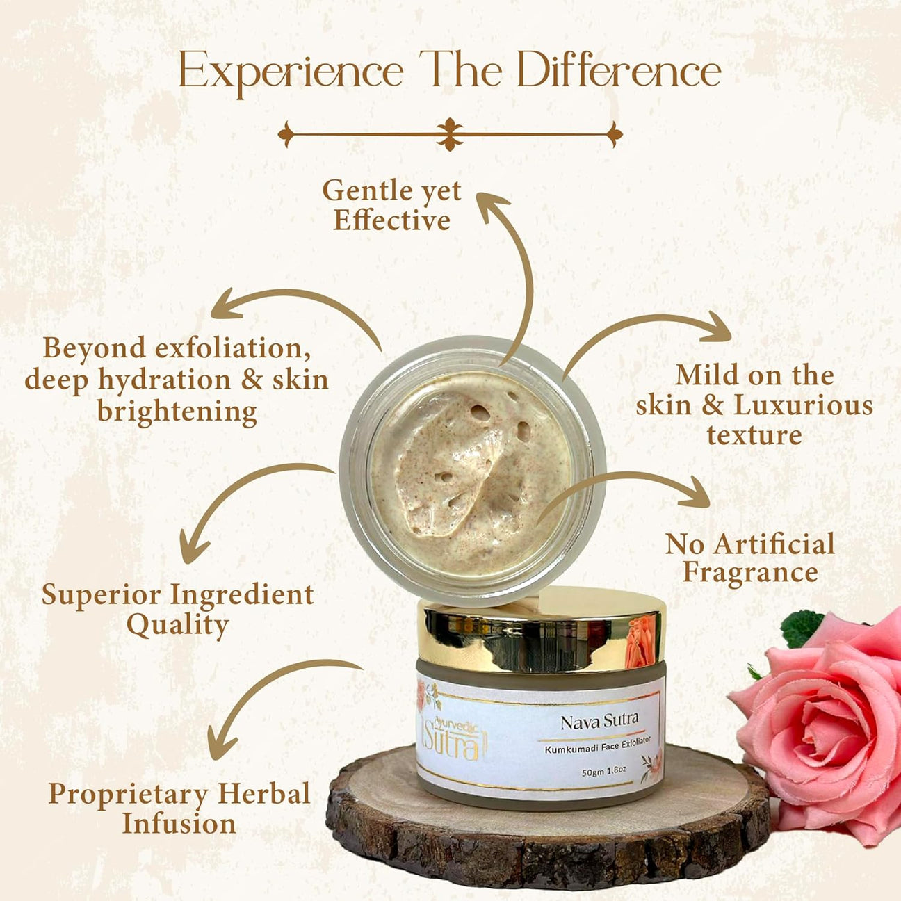 100% Natural Ayurvedic Face Scrub for Bright & Glowing Skin ...